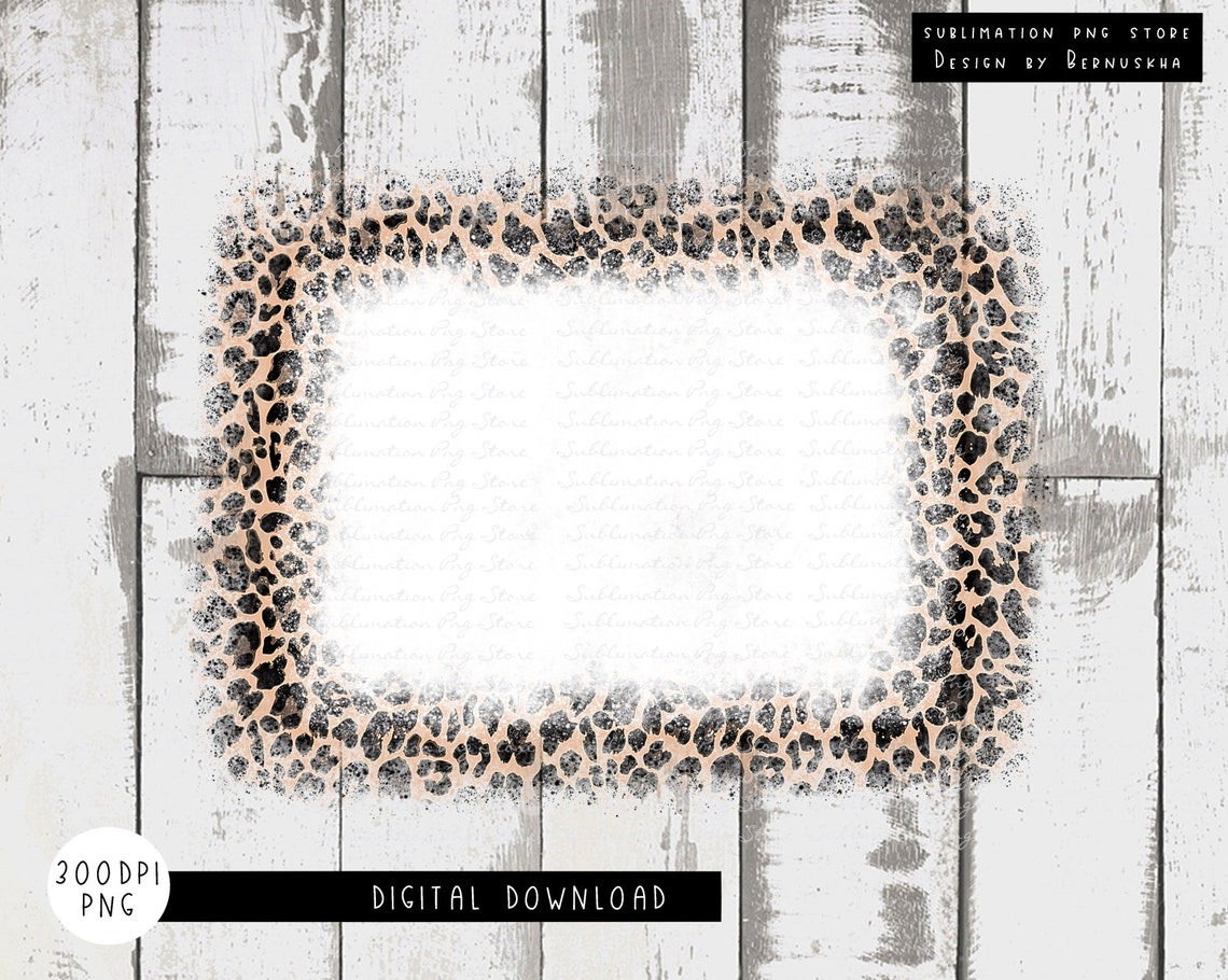 Distressed Leopard Background Sublimation Design Download - Etsy
