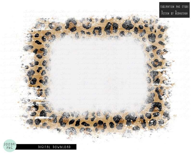Distressed Leopard Background Sublimation Design Download - Etsy