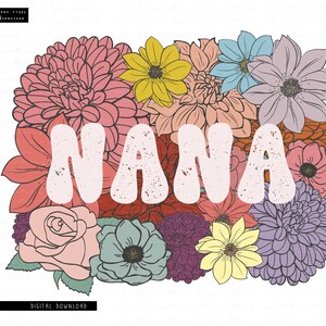 Nana Png, Nana Sublimation Design Download, Nana Png for Sublimation, Mother's Day Png, Nana ...