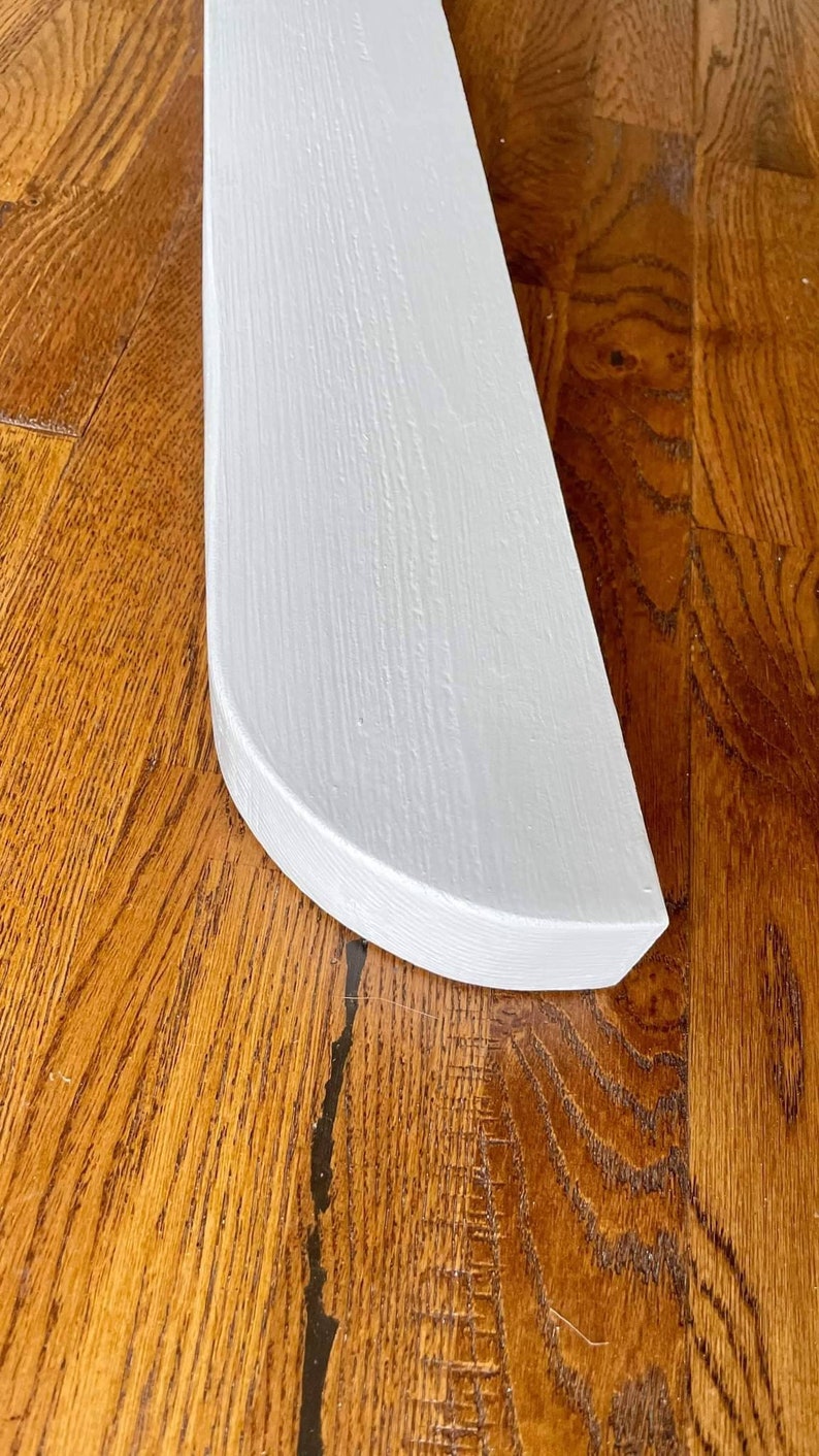 Slim Rustic Floating Wooden Shelf, Radiator Shelf, Rounded Edges, Ledge ...