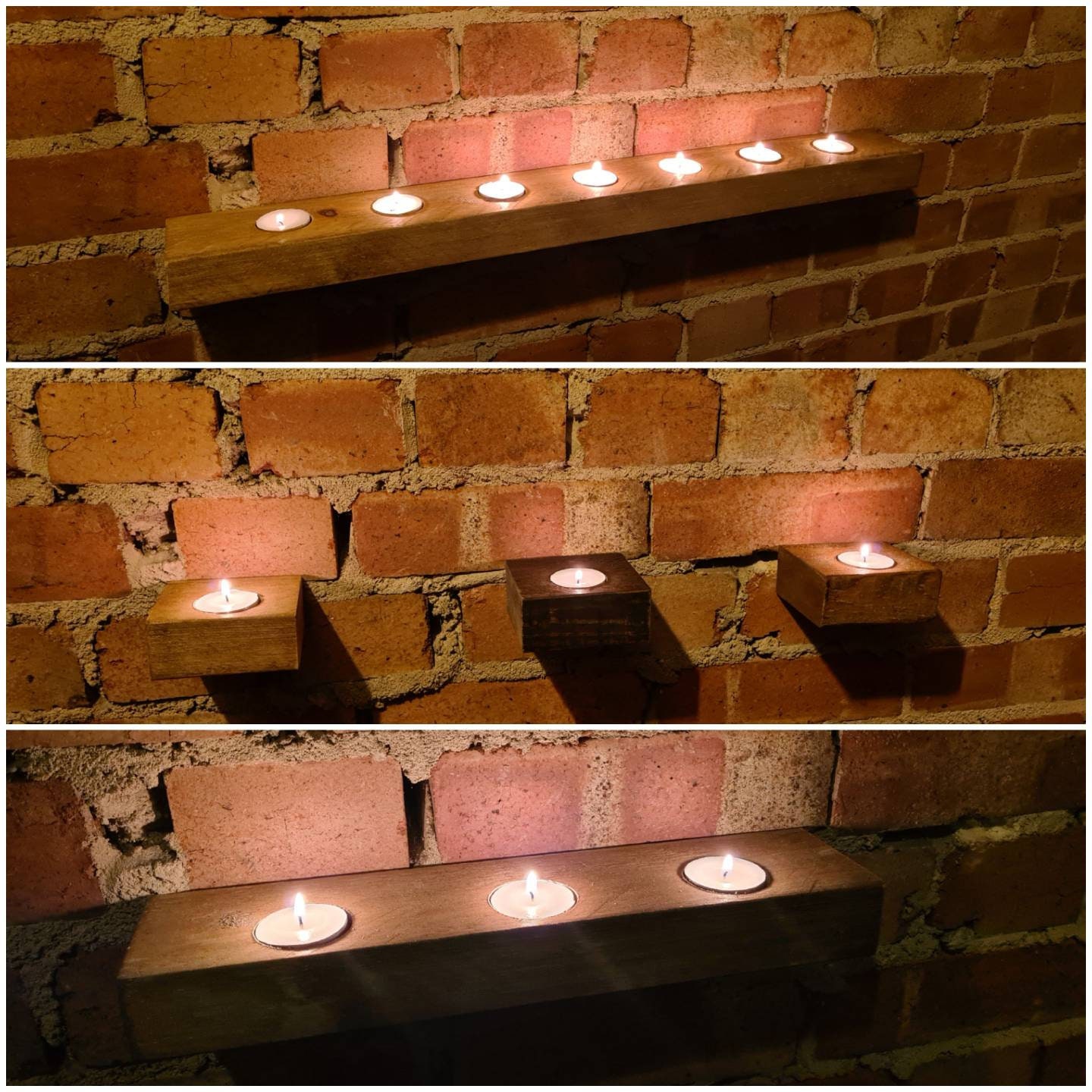 Candle Shelf Wall Hanging Candle Holder Rustic Sconces - Etsy UK