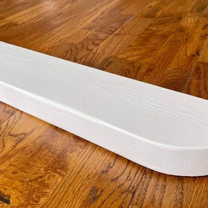 Slim Rustic Floating Wooden Shelf, Radiator Shelf, Rounded Edges, Ledge ...