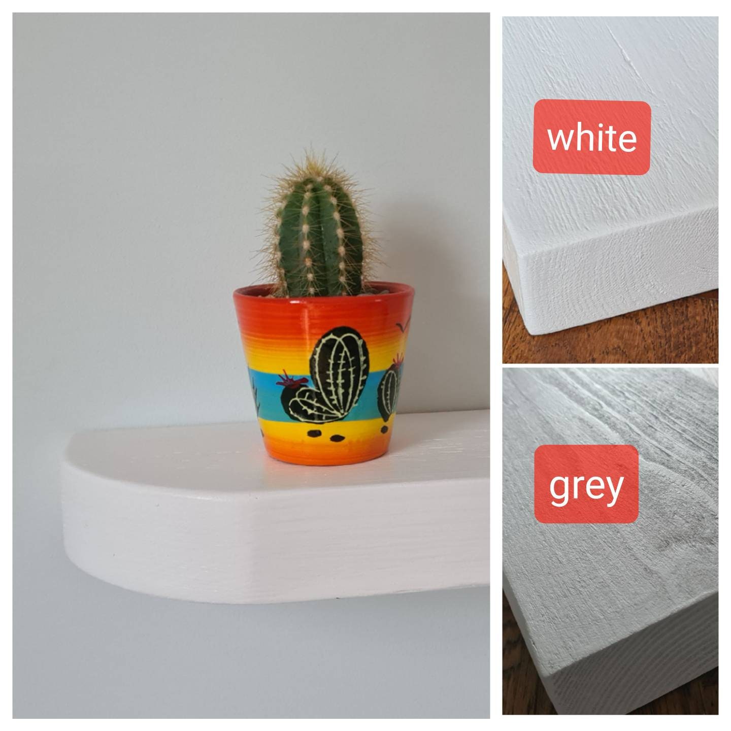 Slim rustic floating wooden shelf radiator shelf rounded | Etsy