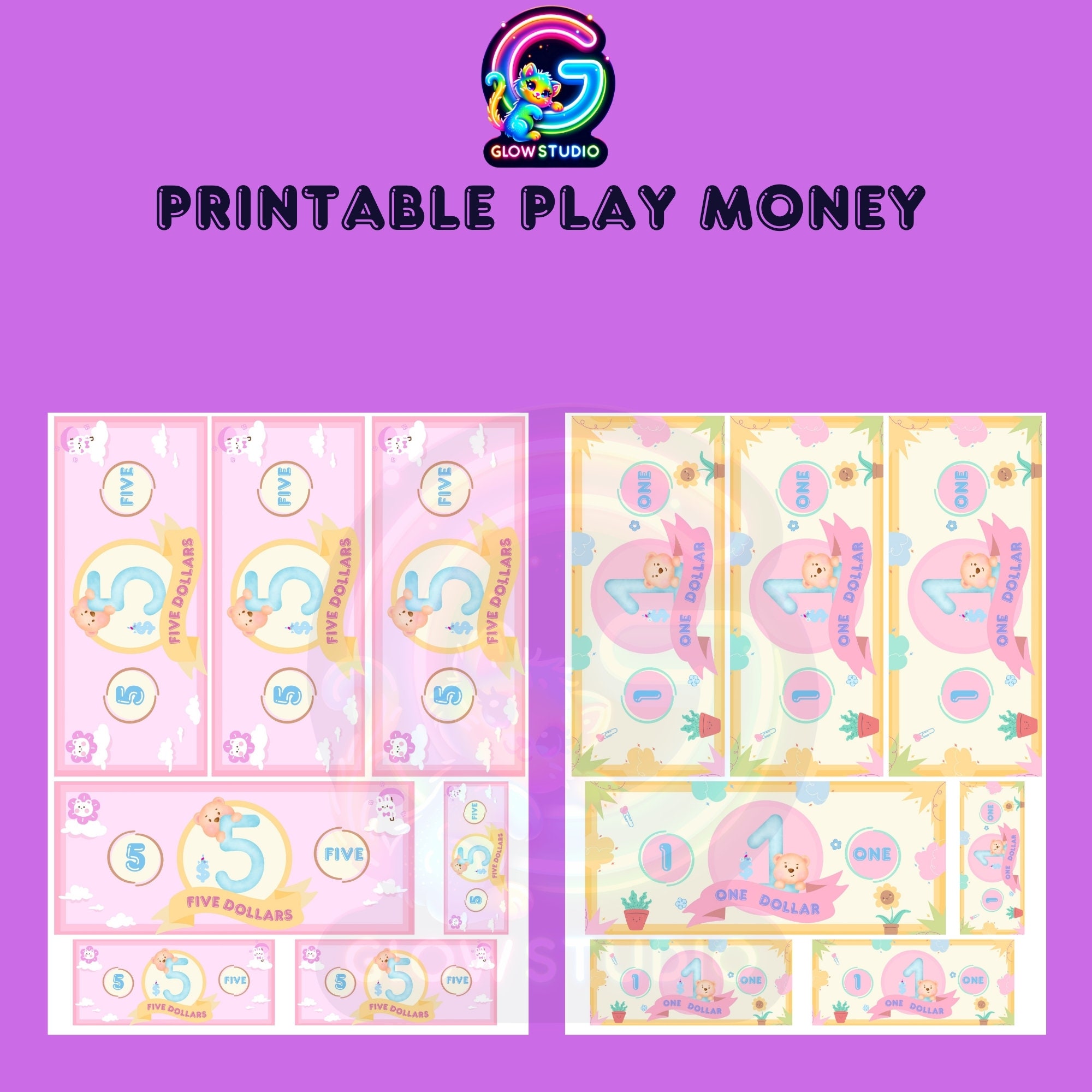 Printable Play Money, Dollar Buck Printable, Reward Bucks, Bucks ...