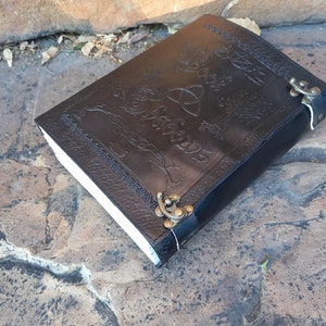 600 Page Book of Shadows Leather Journal, Celtic Journal, Large ...