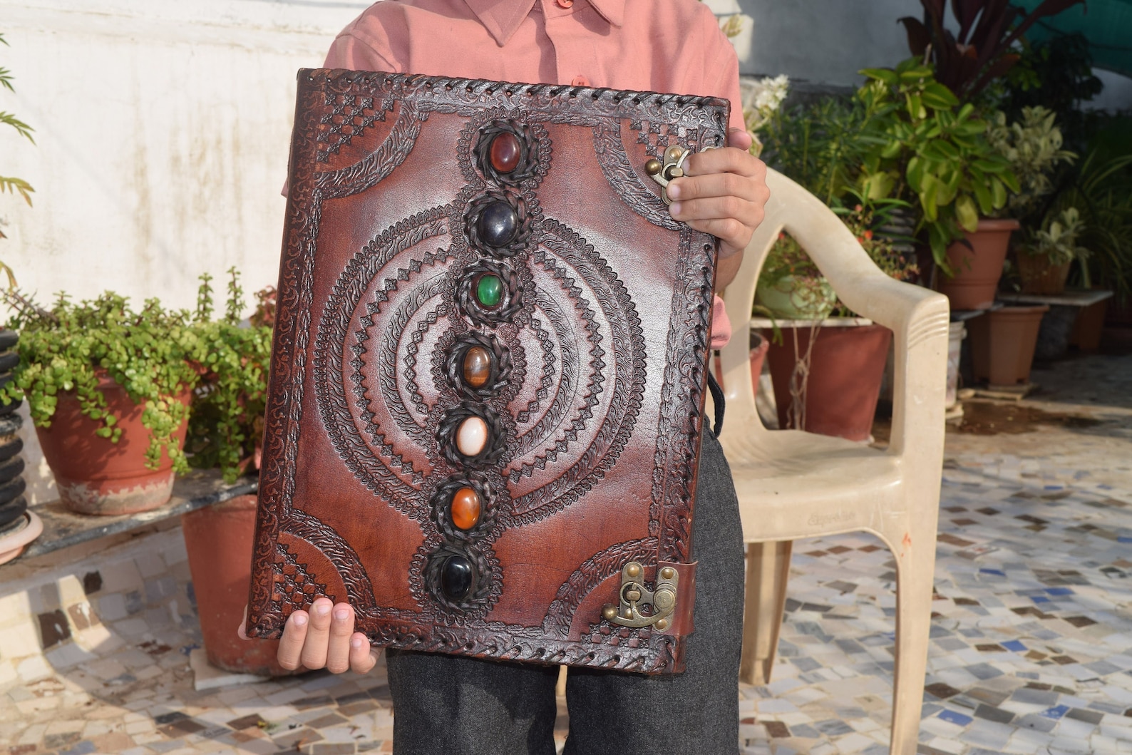 Handmade Extra Large Leather Journal Writing Notebook Lined - Etsy