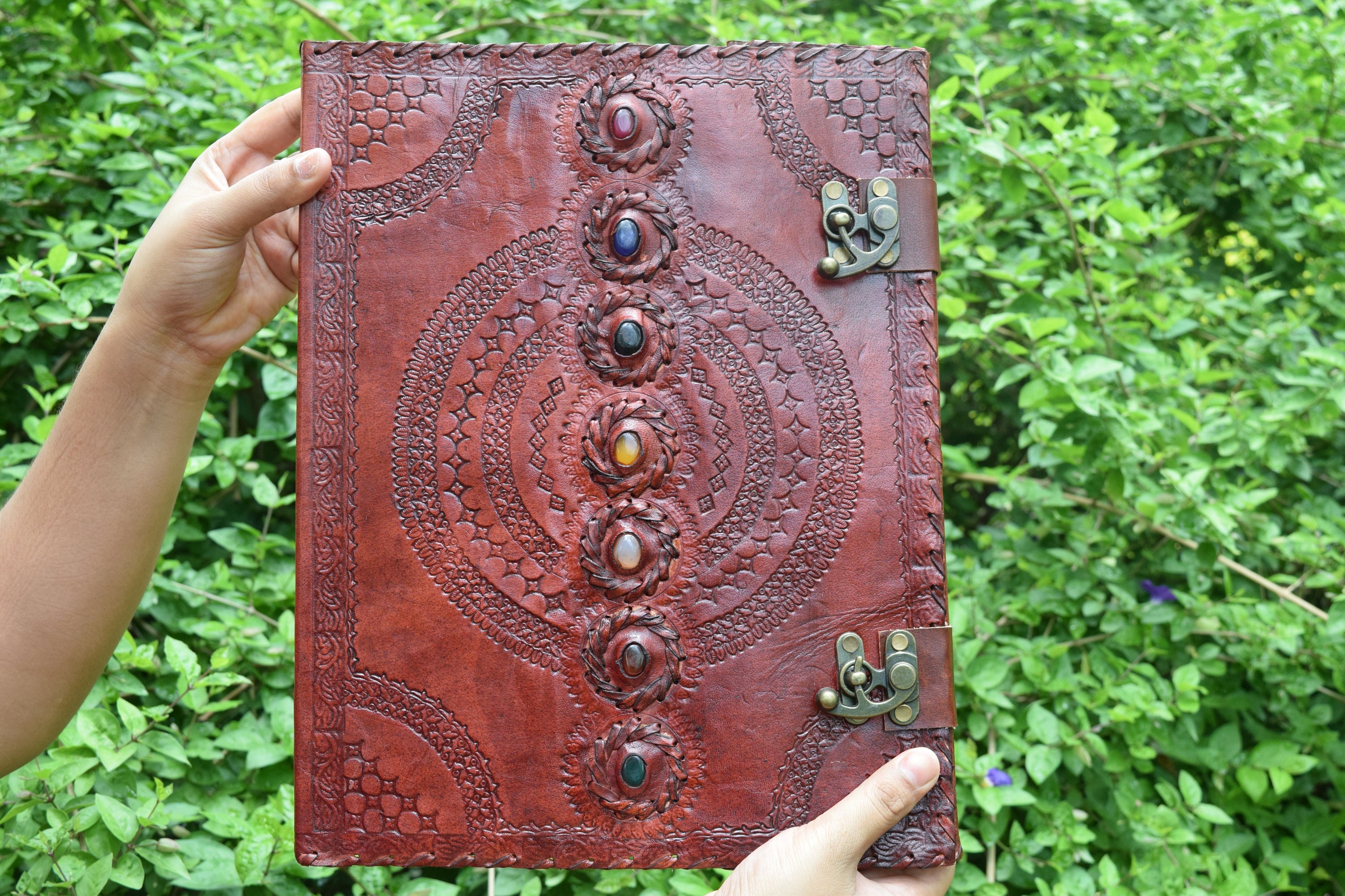 Handmade Extra Large Leather Journal Refillable Notebook - Etsy