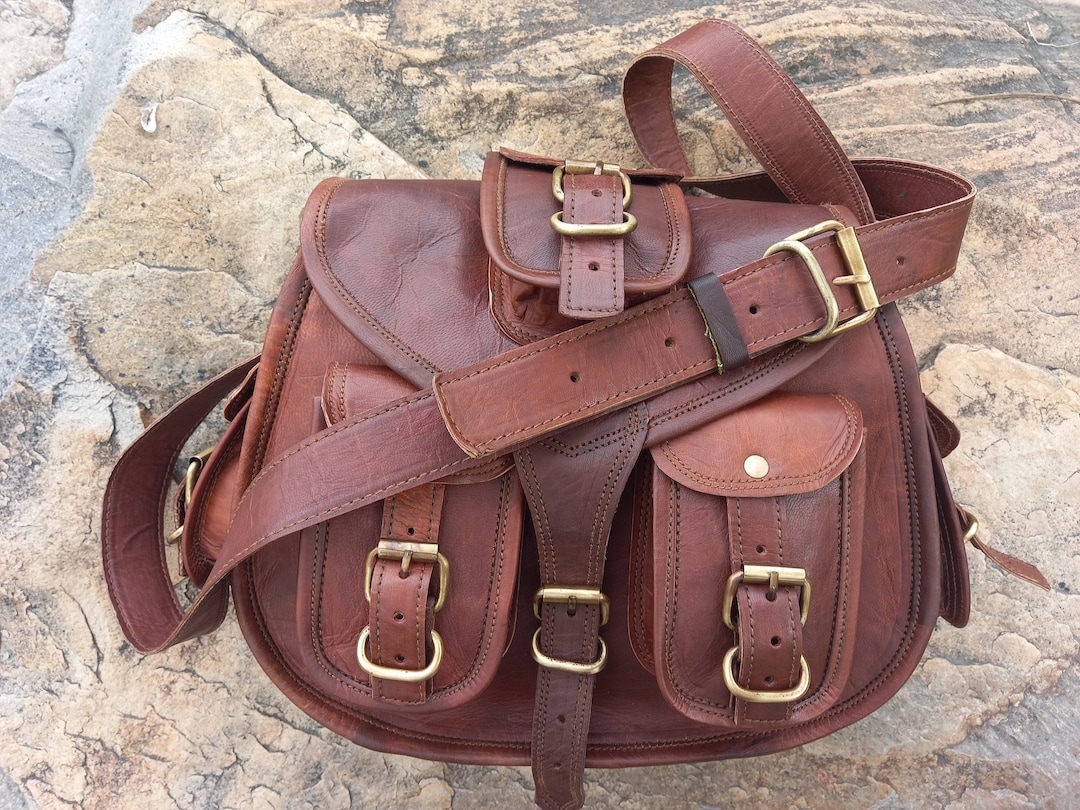 Handmade Leather Crossbody Saddle Bag: Women's Shoulder Purse - Etsy