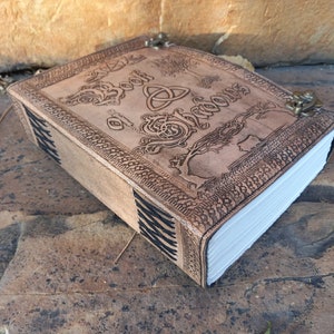 600 Page Book of Shadows Leather Journal, Celtic Journal, Large ...