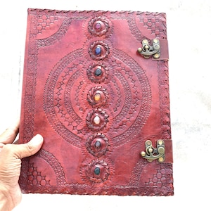 Handmade Extra Large Leather Journal Refillable Notebook - Etsy