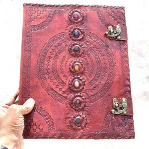 Handmade Extra Large Leather Journal Refillable Notebook - Etsy