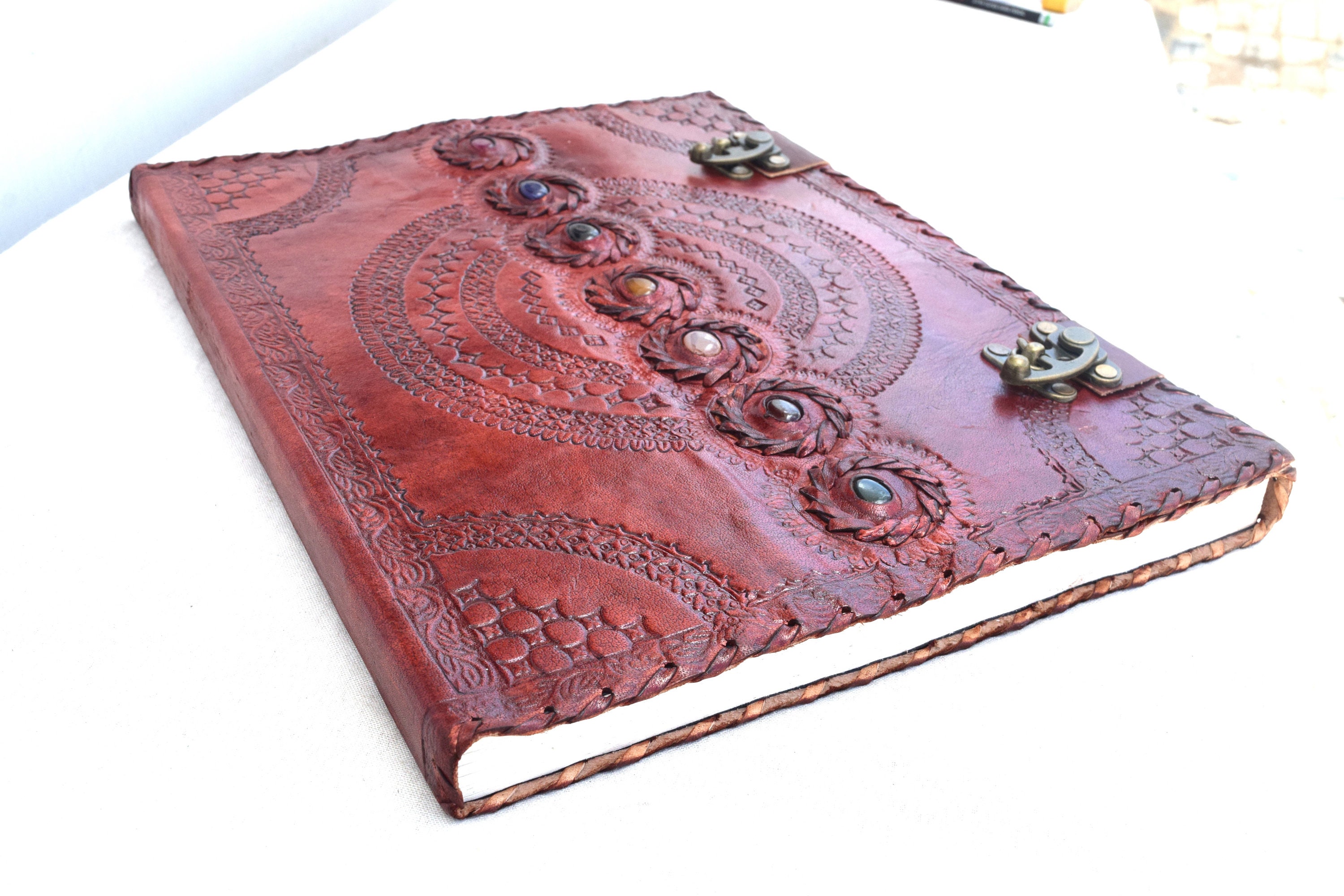 Handmade Extra Large Leather Journal Refillable Notebook - Etsy