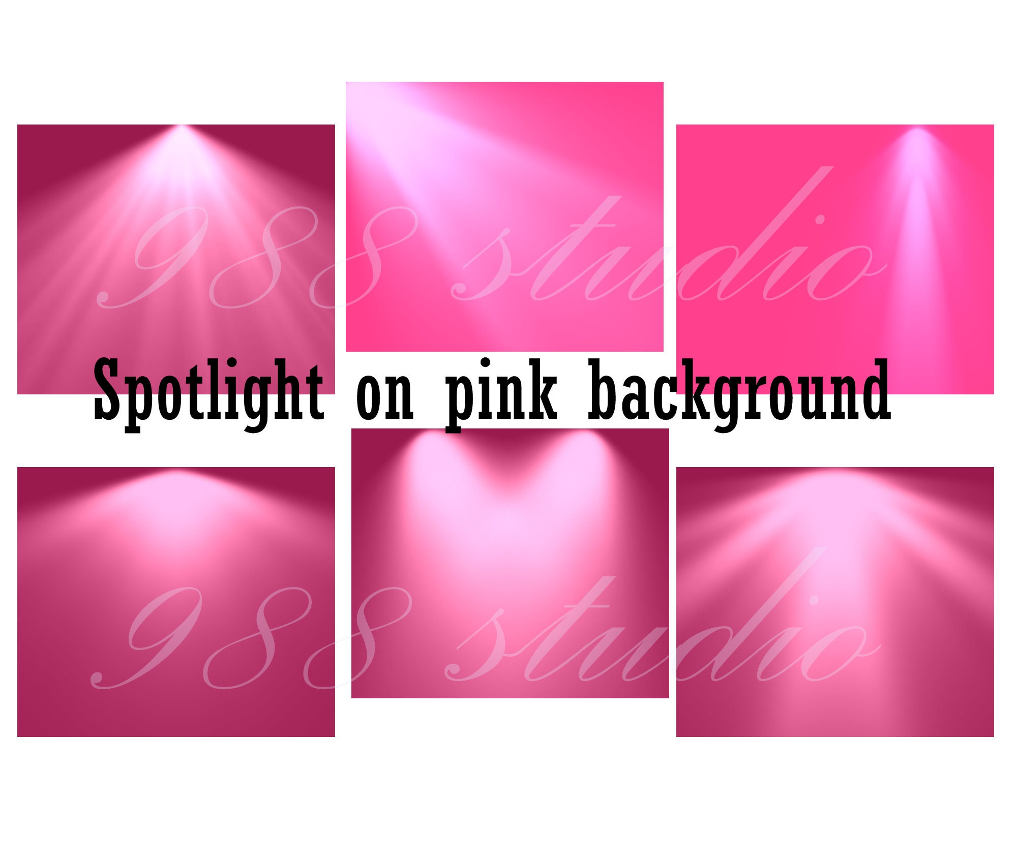 Pink Background Aesthetic Pink Spotlight on Pink Background - Etsy