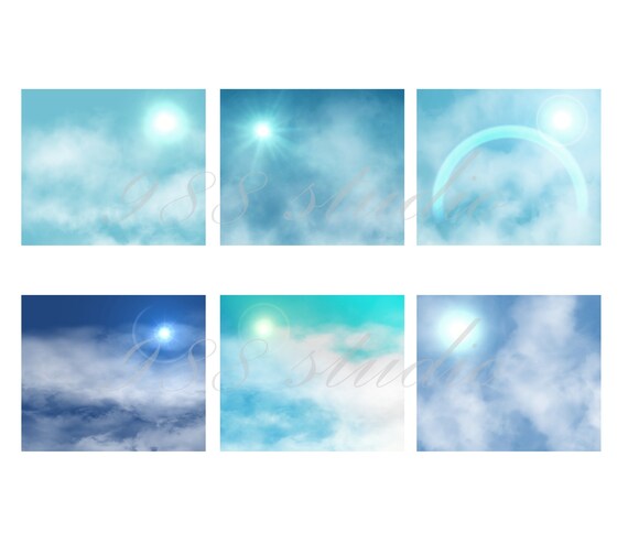 Sun Sky Background daylight Background Png Fantasy Sky - Etsy