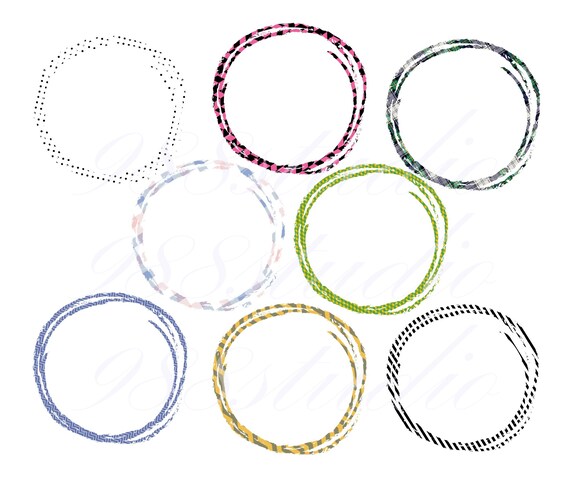 Graphic Circle Png Circle Bundle Png Circle Frames-circle | Etsy