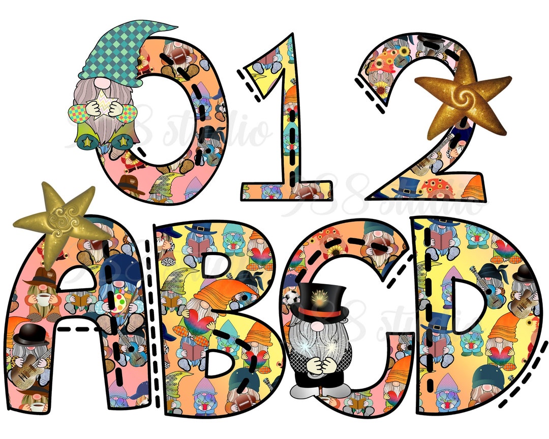 Gnome Alphabet Png, Gnome Font Pdf, Fairy Abc Clip Art, Font Clip Art ...