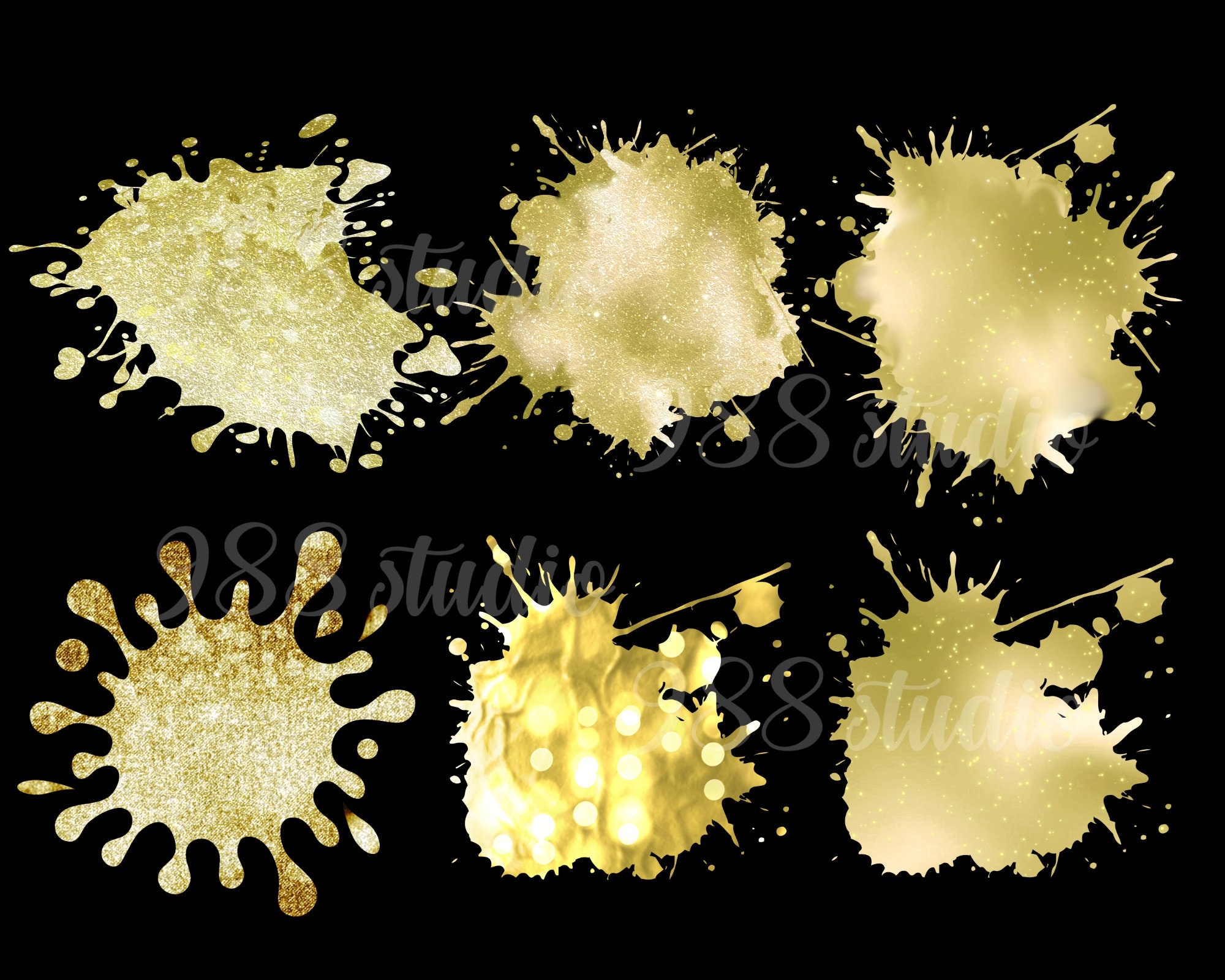 Gold Splash Png, Splashes of Color Png Gold Paint Splatters, Gold ...