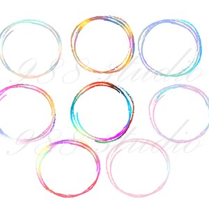 Circle Bundle Png -rainbow Circle Frames Png -colorful Circle Png ...