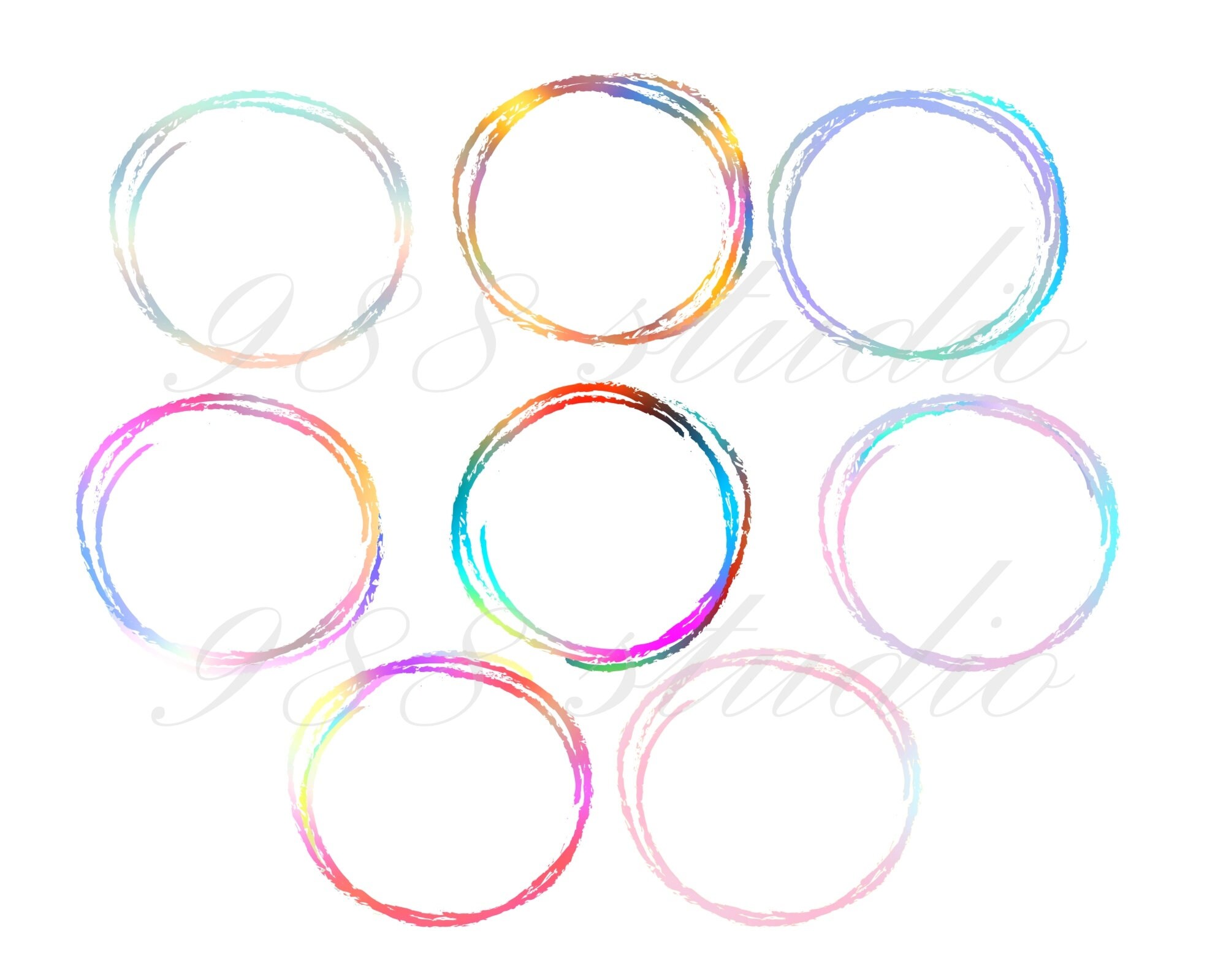 Circle Bundle Png rainbow Circle Frames Png colorful Circle Png round ...