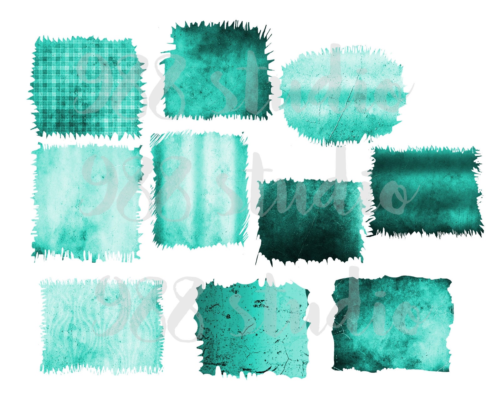 Old Teal Png-torn Paper Green Background Png -teal Background Png ...
