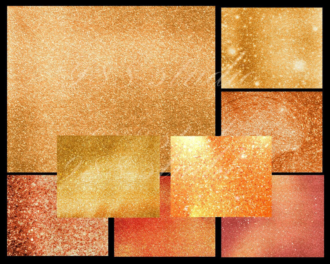 Orange Glitter Background Png Texture Art Scrapbooking Digital Paper ...
