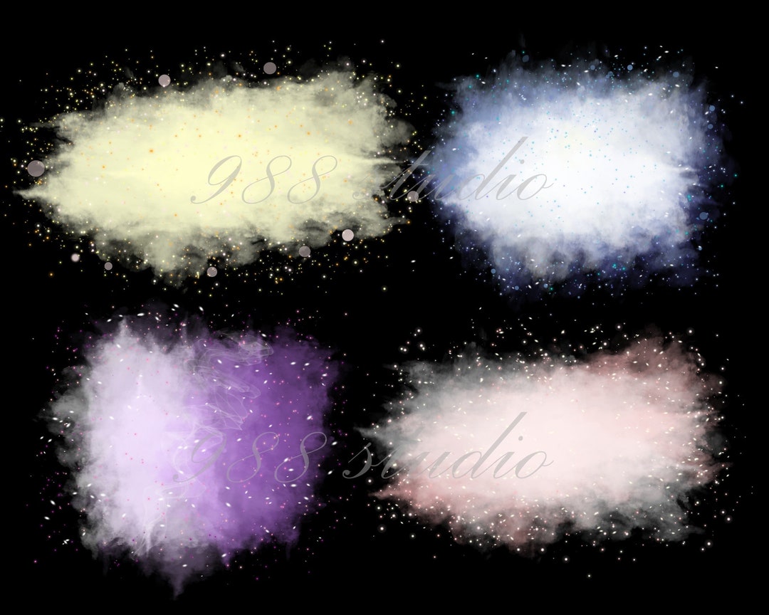Smoke Glitter Frame Png- Glitter Frames- Transparent- Yellow- Blue ...