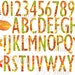 Fall Fonts, Leaves Clip Art, Yellow Font Png, Leaf Clip Art, Season ...