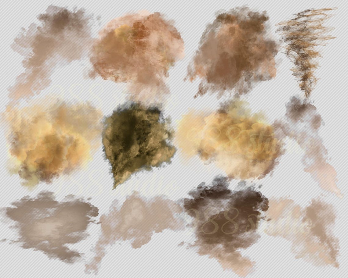 Brown Smoke Effect Png-cloud of Smoke Png- Brown Fog Smoke- Texture Png ...