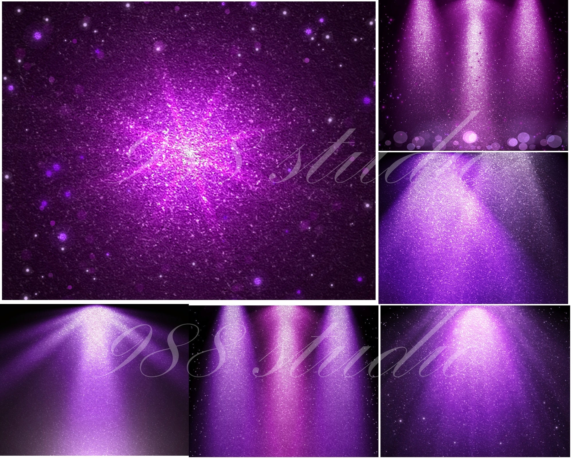 Purple Glitter Spotlight on Black Background Png- Violet Print- Purple ...