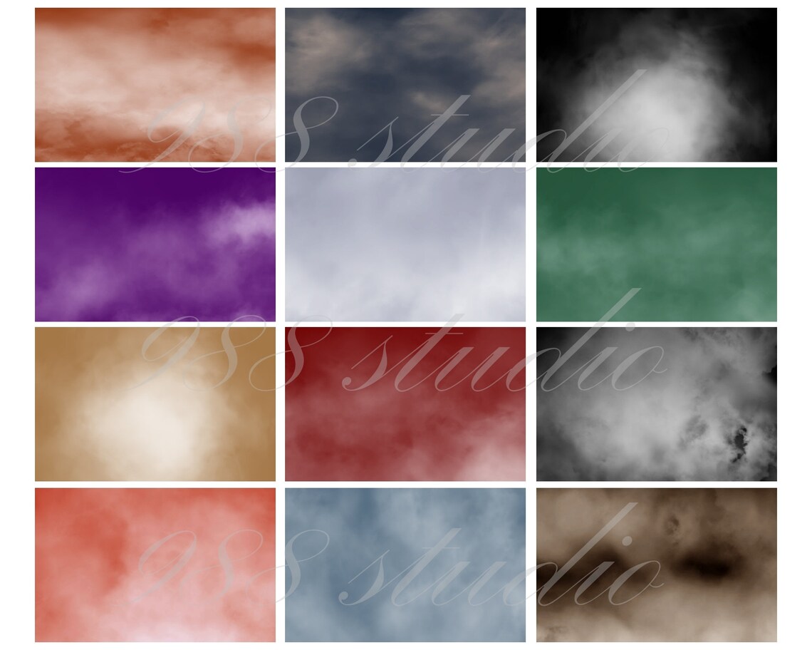 Foggy Background Cloudy Background Png Dark Color Sky - Etsy