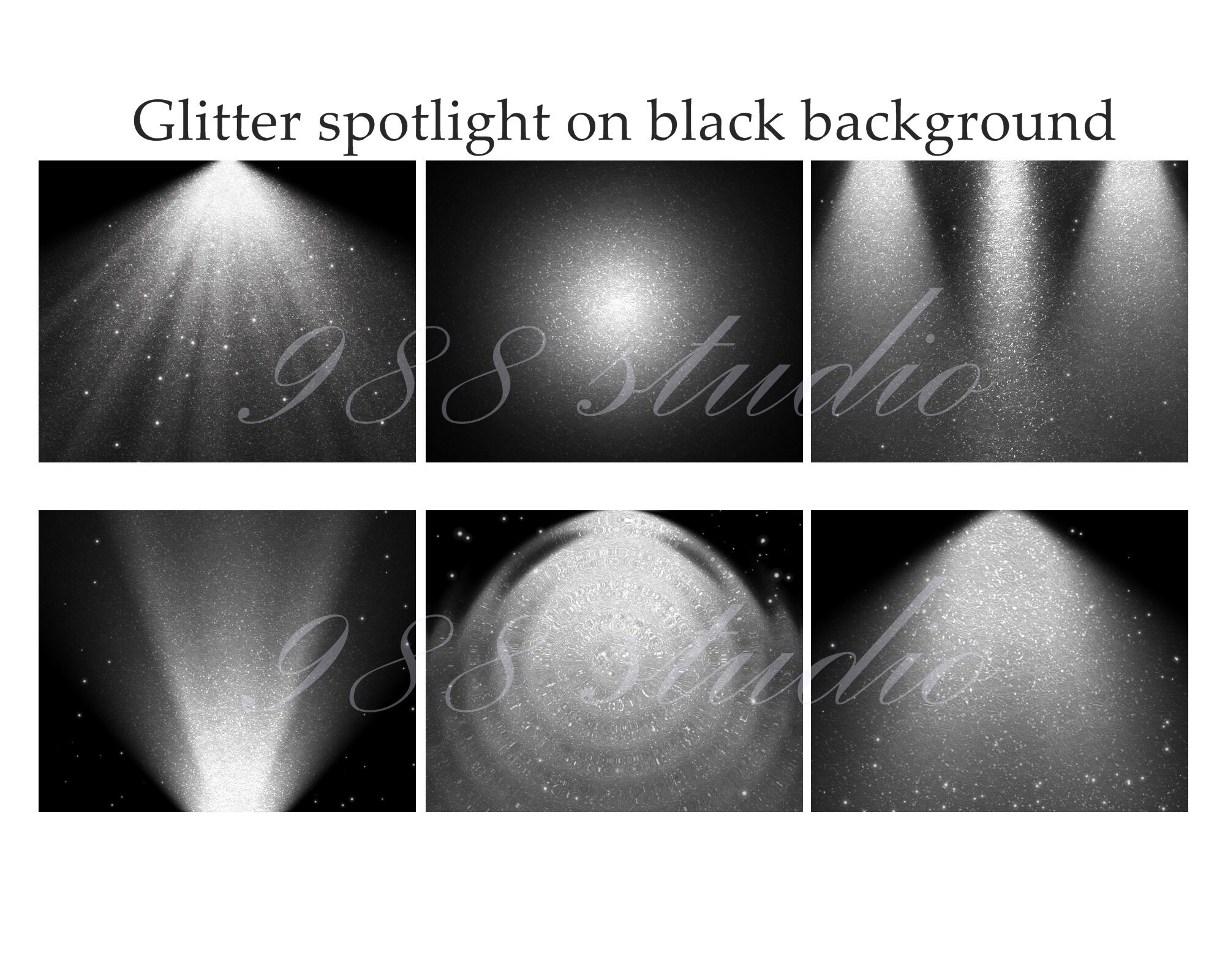 Glitter Spotlight on Black Background Png- Silver Black Background ...
