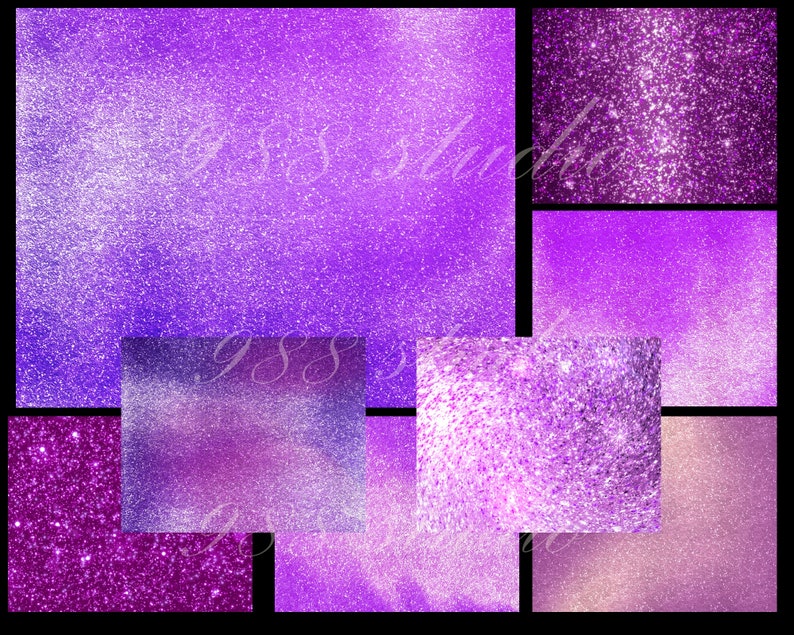 Purple Glitter Background Png- Texture Art- Purple Digital Paper ...
