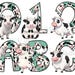 Cow Alphabet Png, Pdf, Ornament Font, Abc Clip Art, Cow Sublimation ...