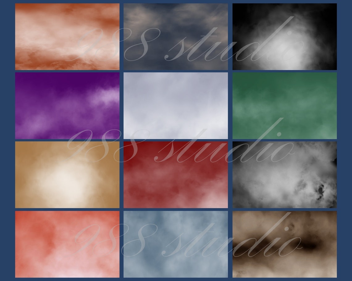 Foggy Background Cloudy Background Png Dark Color Sky - Etsy