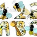 Bee Font Png, Bees Clip Art, Insect Alphabet, Cute Fonts, Bee ...