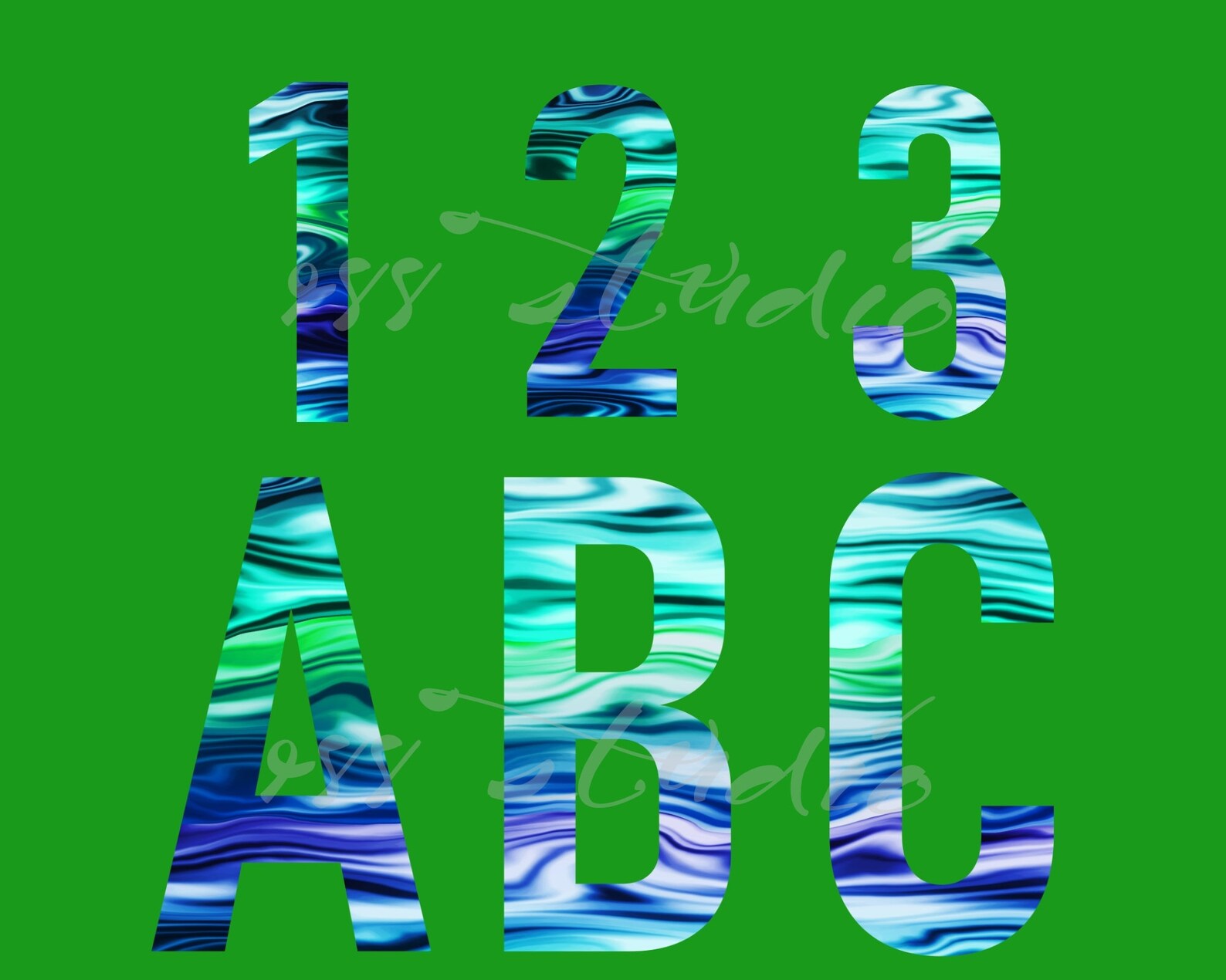 Water Alphabet Png, Sea Font, Decorative Alphabet Png, Water Letters ...