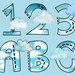 Cloud Font Png, Sky Alphabet Clip Art, Clouds Clip Art, Blue Sky Fonts ...