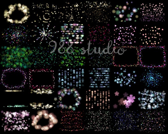 Confetti Transparent Png Glitter Overlay-30 Png Parkle - Etsy