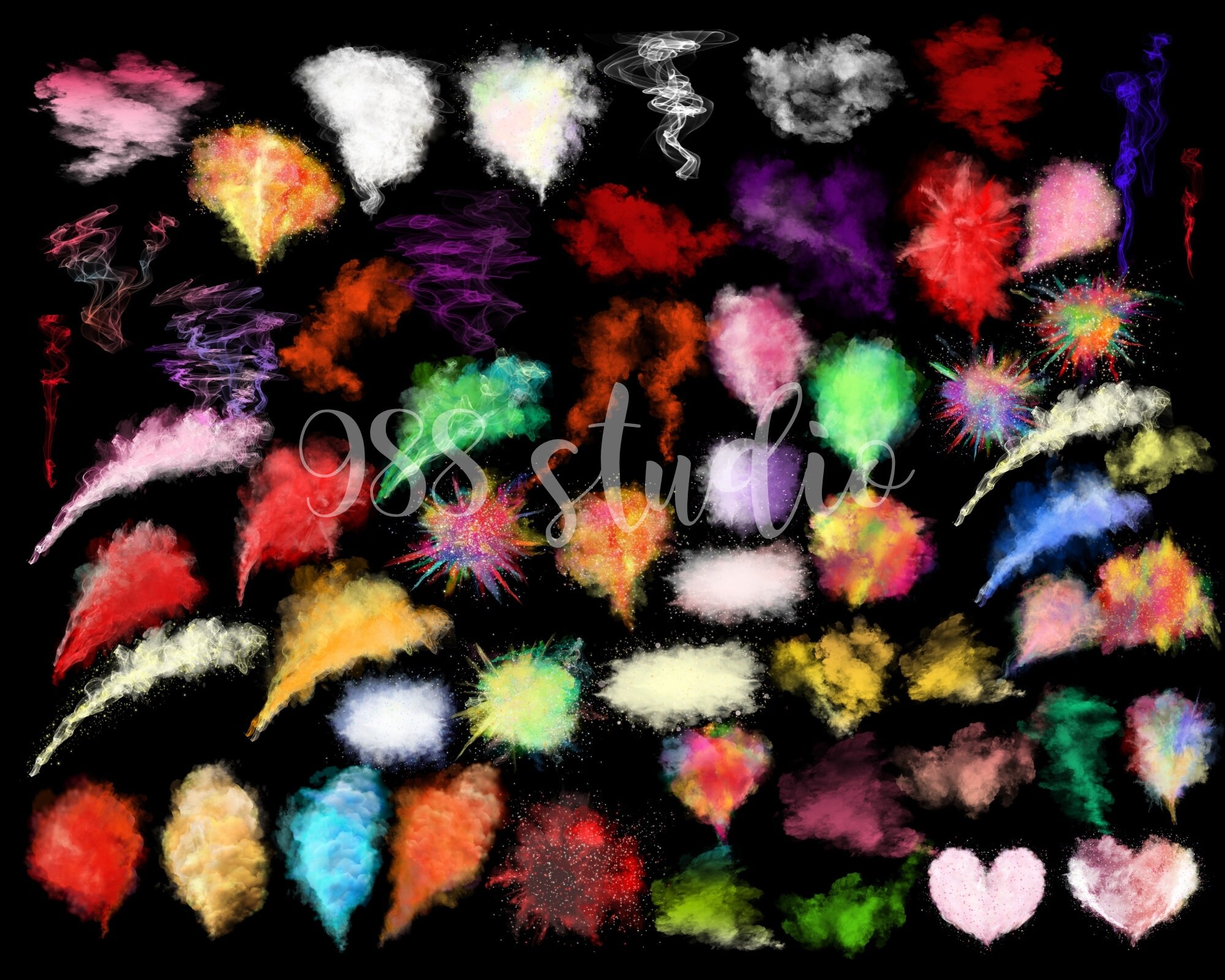 Smoke Sublimation Designs- Smoke Bundle Png- 60 Smoke Clip Art- Smoke ...