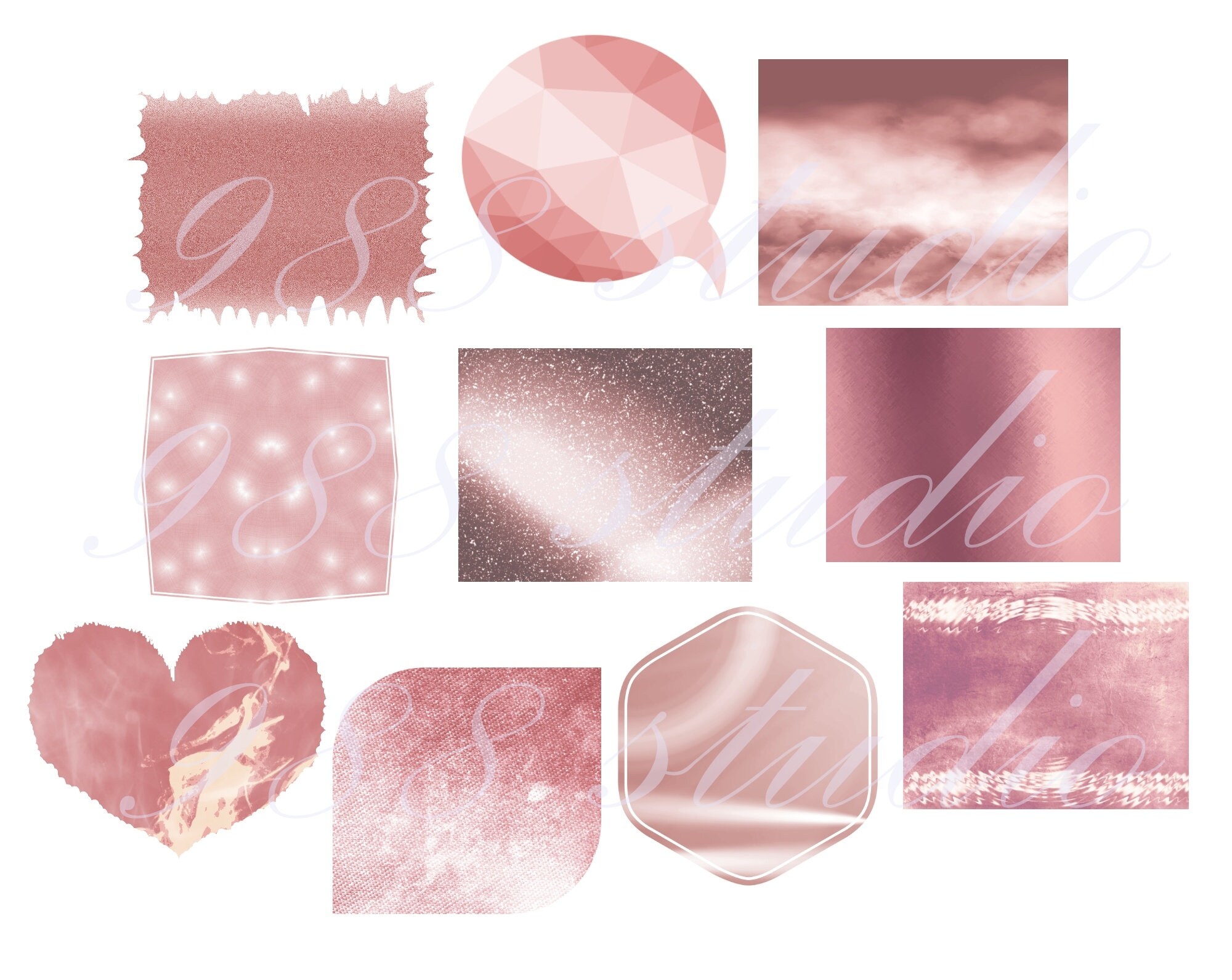 Rose Gold Bundle Background Png Rose Gold Texture Png 90 Png - Etsy