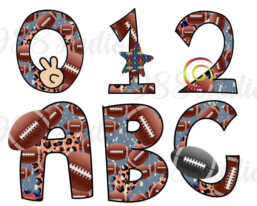 Rugby Alphabet Png, Sports Font, Doodle Letters Png, Cute Fonts Clipart ...
