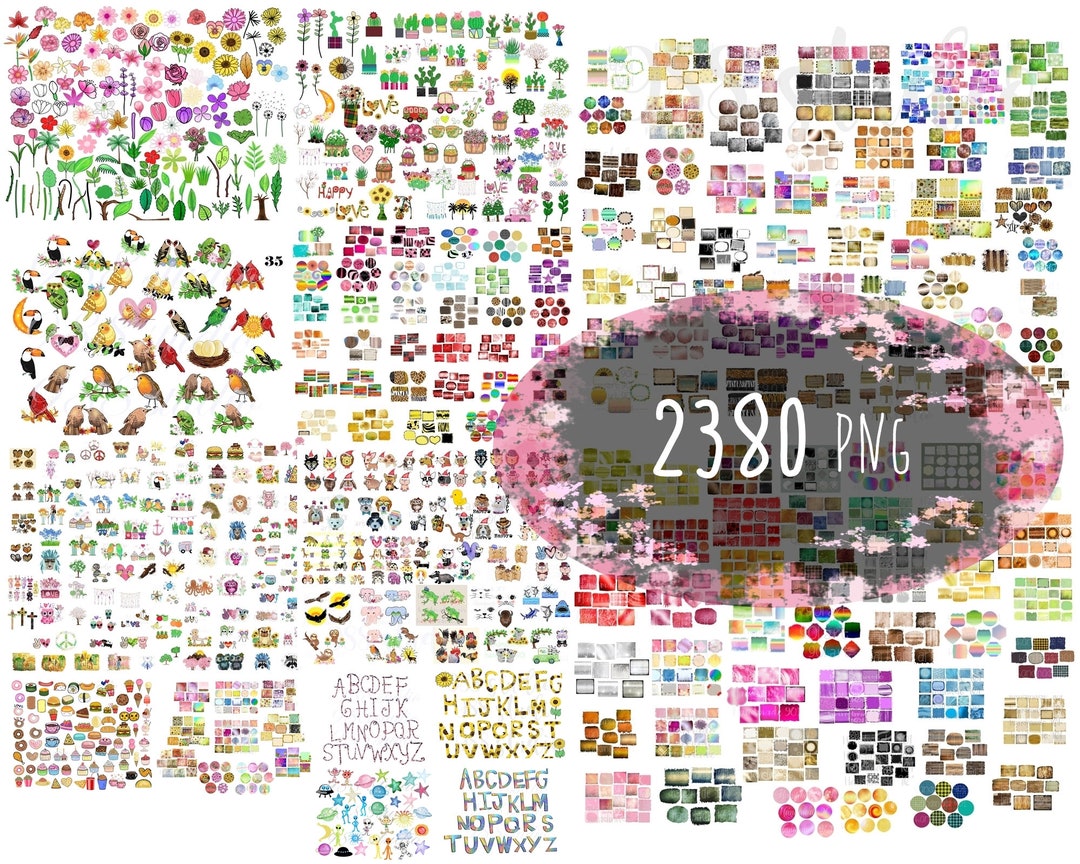 PNG Background -mega Png Bundle -animal -floral -png -2380 Png- Torn ...