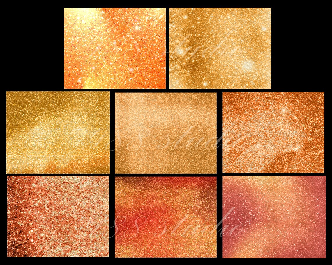 Orange Glitter Background Png Texture Art Scrapbooking Digital Paper ...