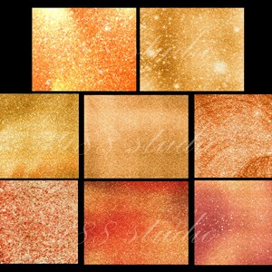 Orange Glitter Background Png- Texture Art- Scrapbooking Digital Paper ...