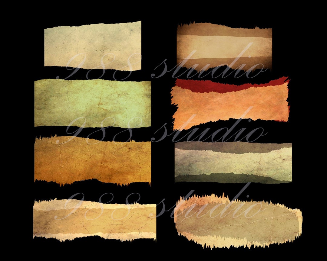 Paper Print Old Paper Torn Edges Paper Printable Torn Background paper ...