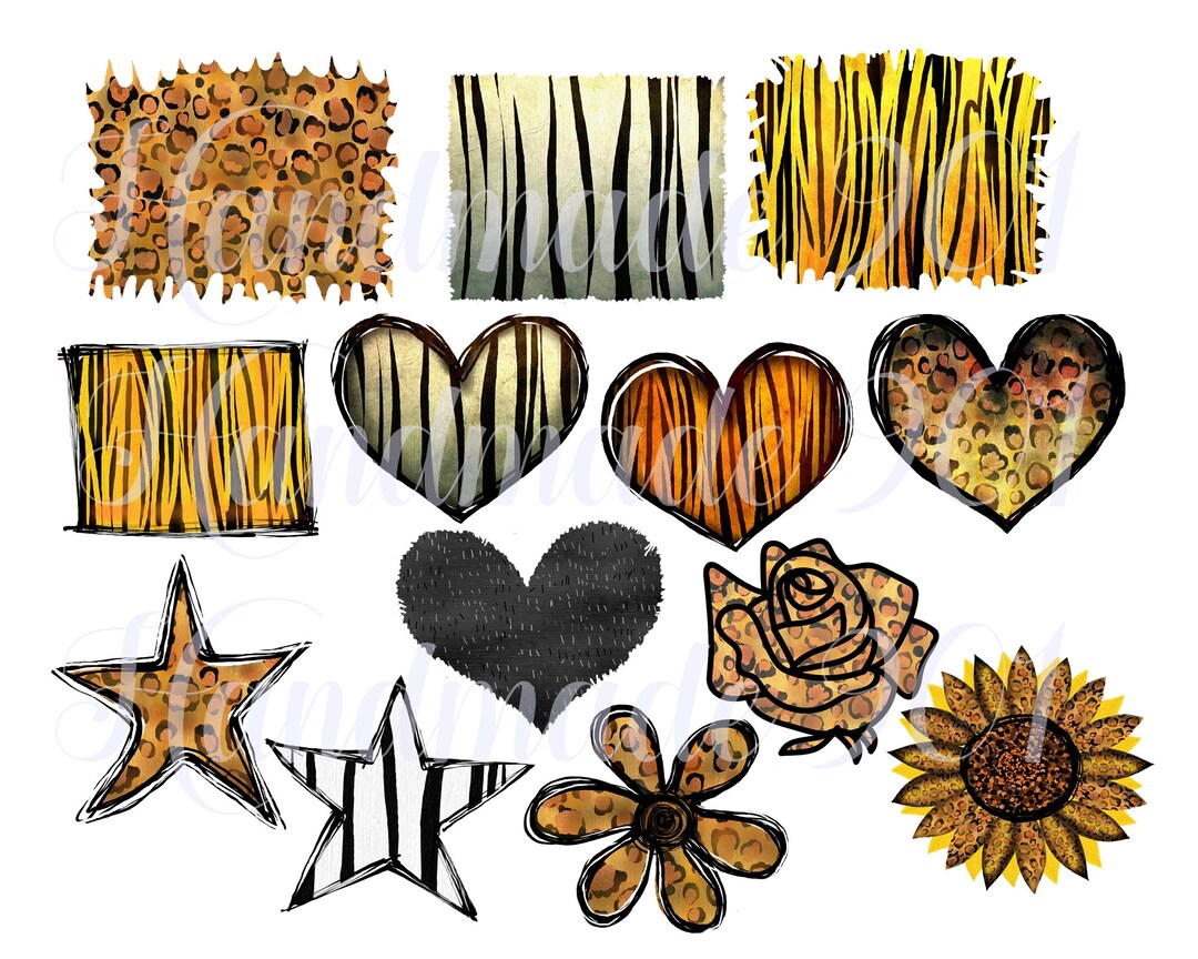 Cheetah Heart Png, Leopard Background Png, Tiger Stripe Png, Zebra ...