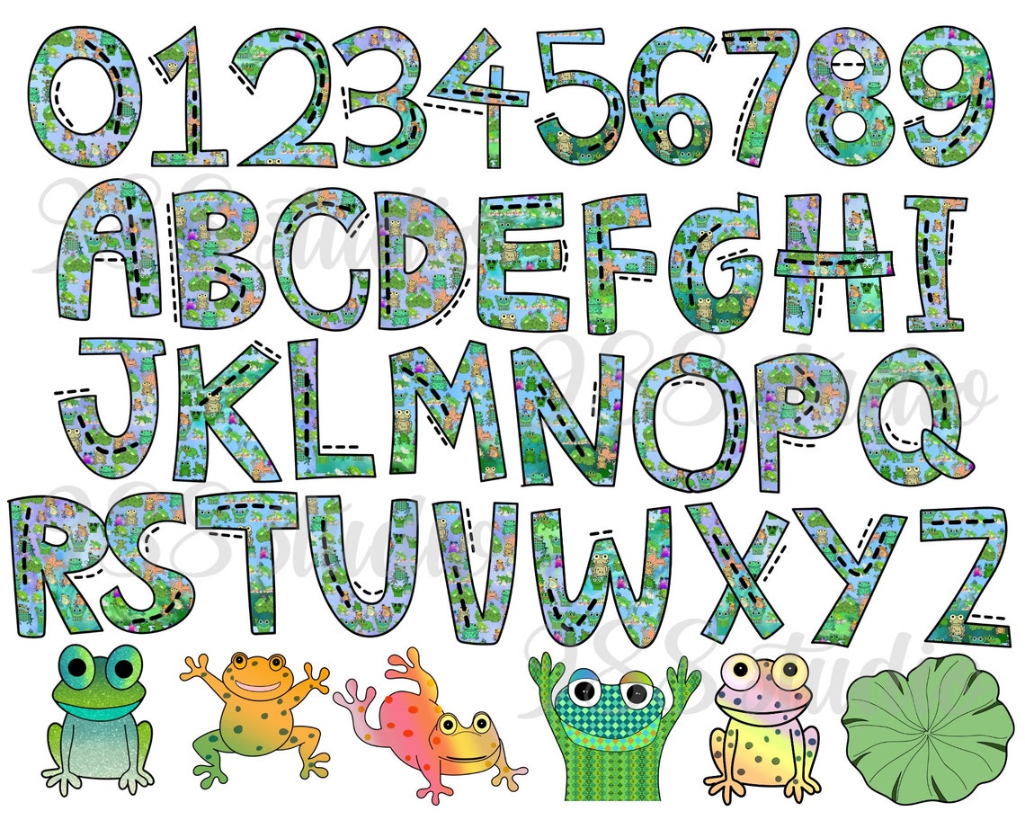 Abc Clip Art, Frog Alphabet Png, Frogs Letters Png, Animal Alphabet ...