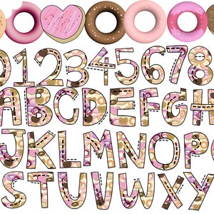 Donut Alphabet Png, Bakery Font, Pastry Clip Art, Donut Art, Food ...