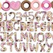 Donut Alphabet Png, Bakery Font, Pastry Clip Art, Donut Art, Food ...