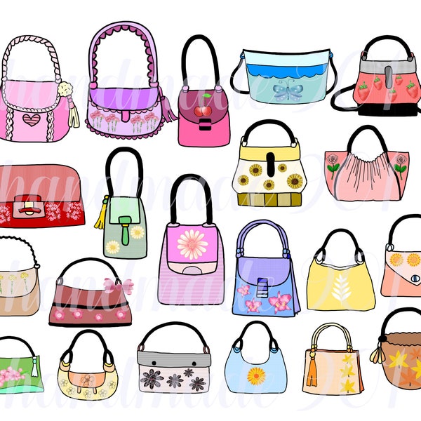 Hand Bag Clip Art - Etsy